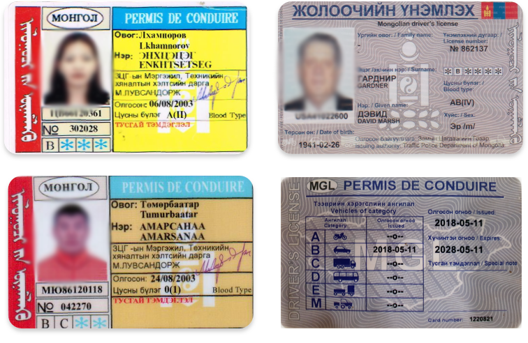English to Mongolian International Driver’s License Translation ...